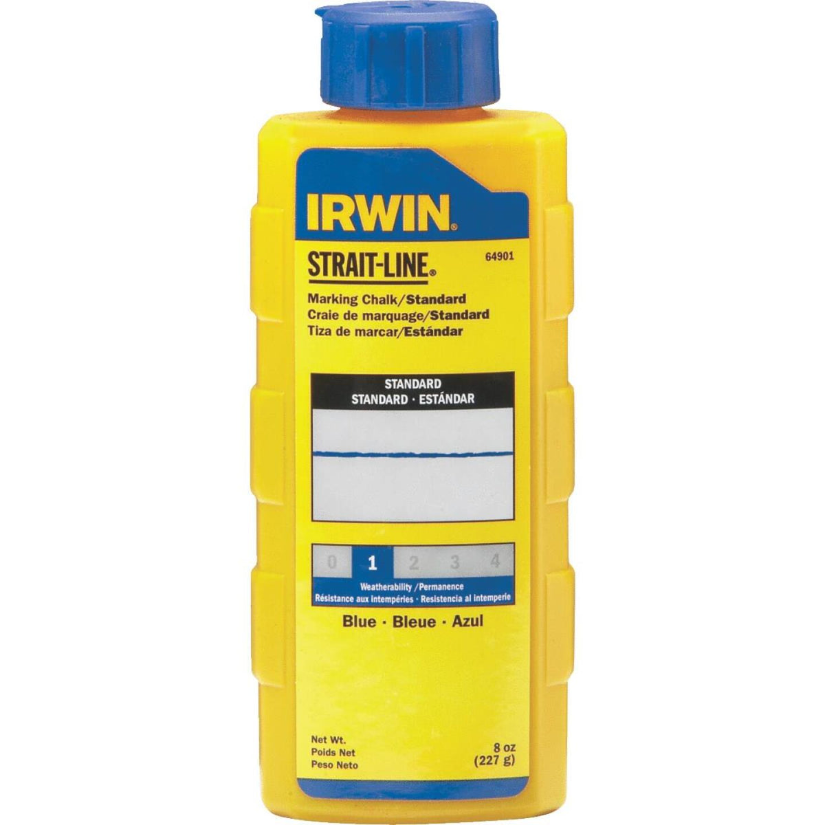 Irwin STRAIT-LINE 8 Oz. Blue Standard Chalk Line Chalk - Jacksonville ...
