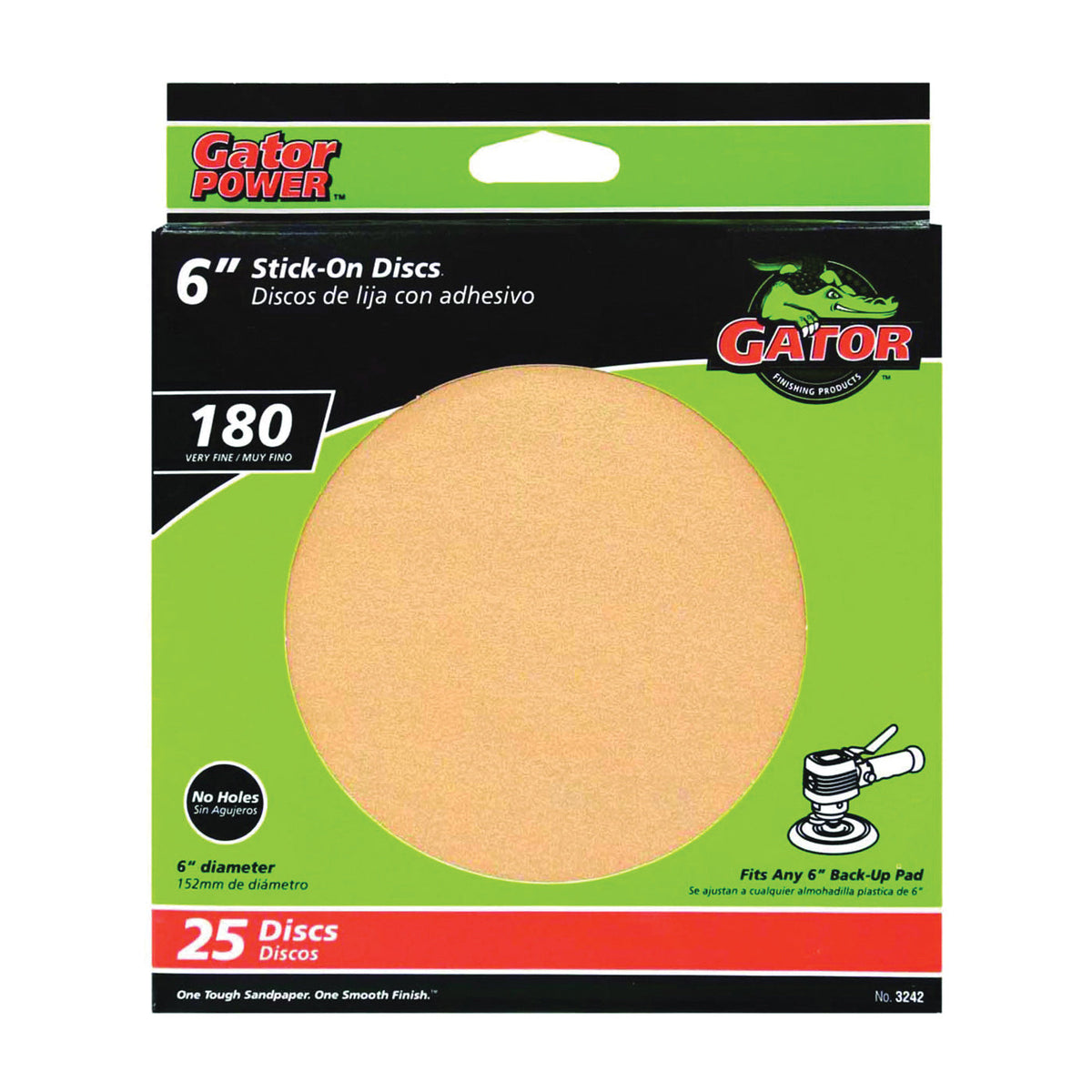 Gator Stick-On Sanding Discs 180 Grit - Jacksonville, FL - Hunt Lumber ...